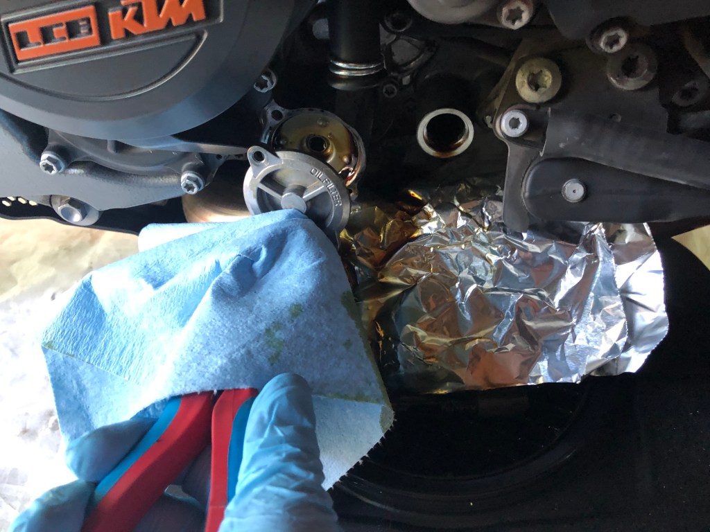 KTM 1290 Super Duke R Oil Change DIY – Chance Moto